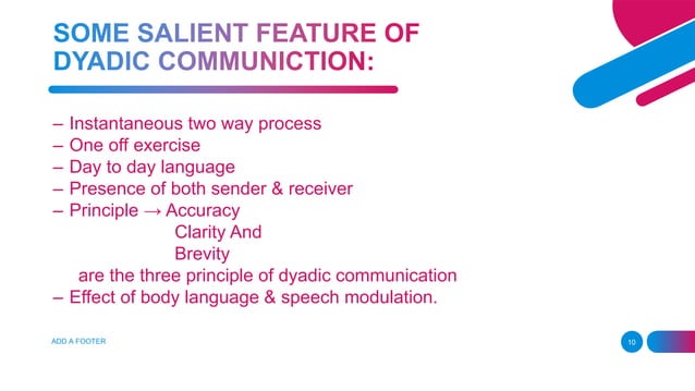 Dyadic communication omesh and purushoth | PPT