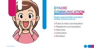Dyadic communication omesh and purushoth | PPTX | Parenting Babies and ...