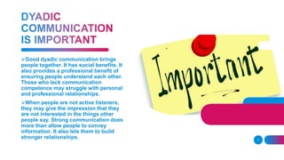 Dyadic communication omesh and purushoth | PPTX | Parenting Babies and ...