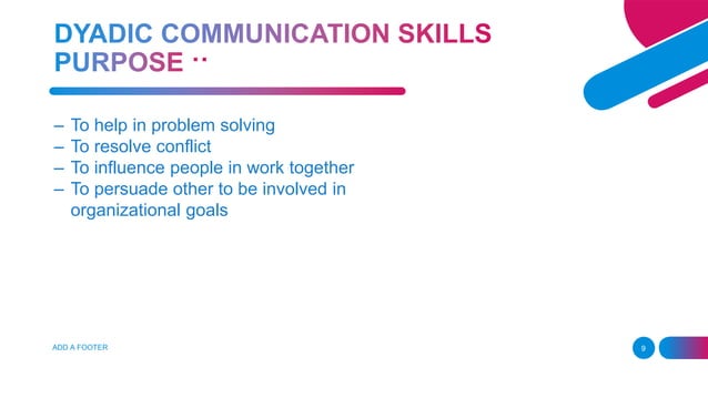 Dyadic communication omesh and purushoth | PPT