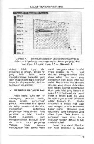 ANALISIS DlSTRlBUSl SUHU DAN KECEPATAN ALIRAN UDARA DALAM RUANG ...