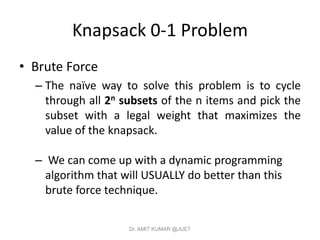 Dynamic Programming knapsack 0 1 | PDF | Computing | Technology & Computing