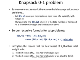 Dynamic Programming knapsack 0 1 | PDF | Computing | Technology & Computing
