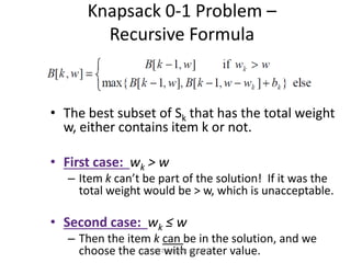 Dynamic Programming knapsack 0 1 | PDF | Computing | Technology & Computing