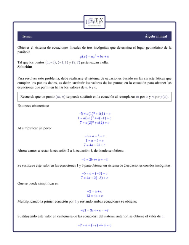 Ejercicio resuelto: Aplicación de los sistemas de ecuaciones | PDF