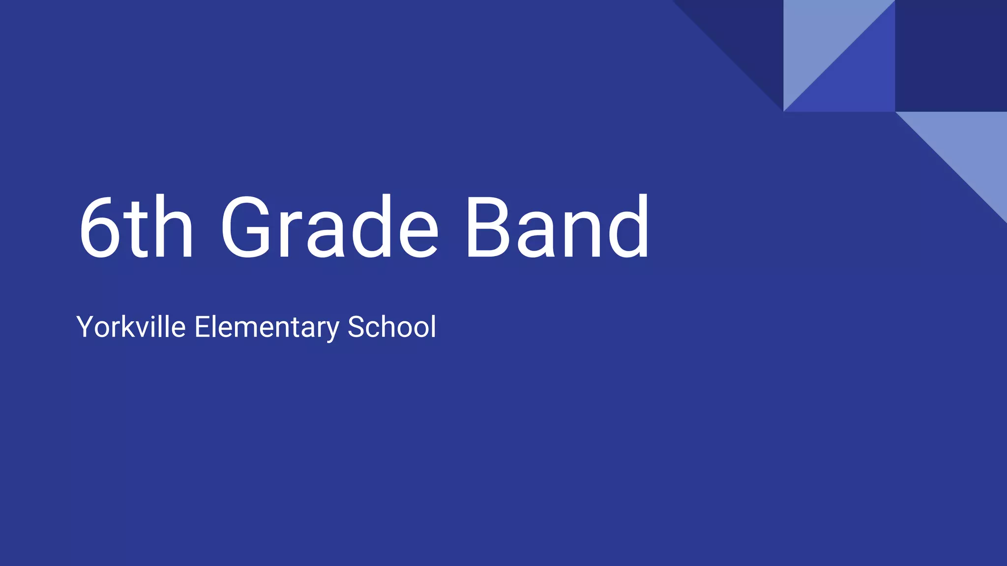 6th grade Band Information | PPT