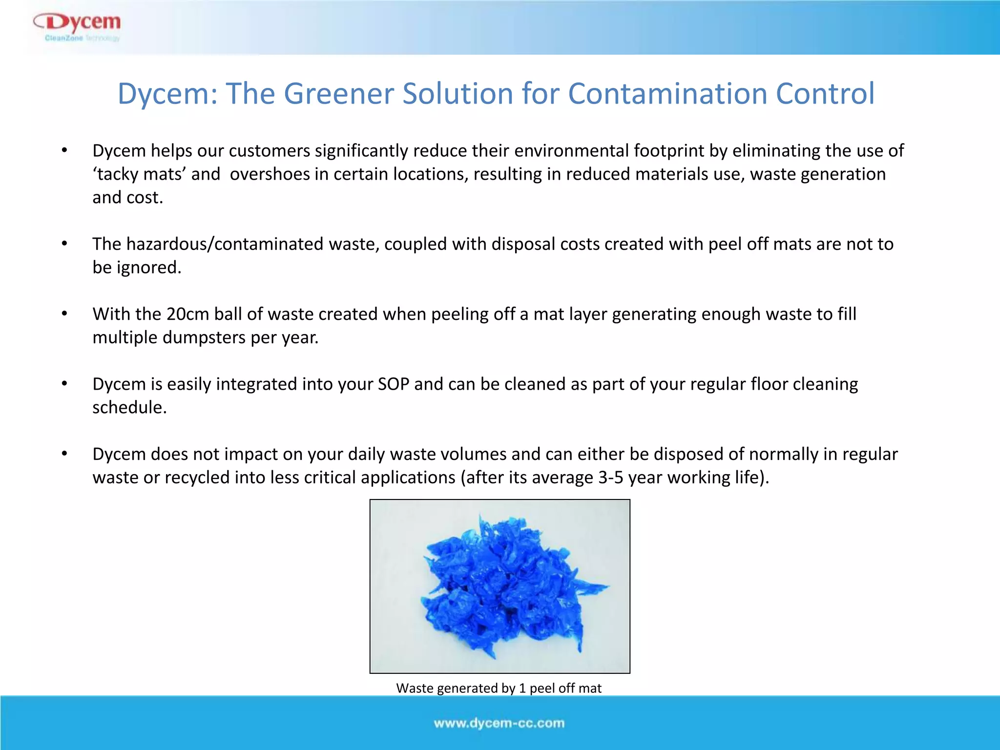 Dycem: contamination control you can trust | PPTX