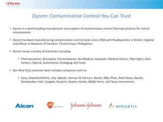 Dycem: contamination control you can trust | PPTX