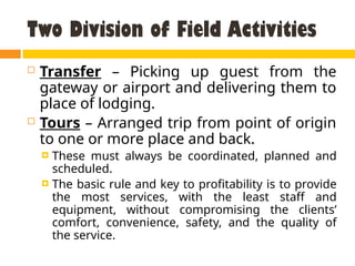 Tour Guide Assessment and Presentation,, | PPTX