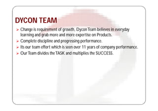 Dycon chemicals | PDF