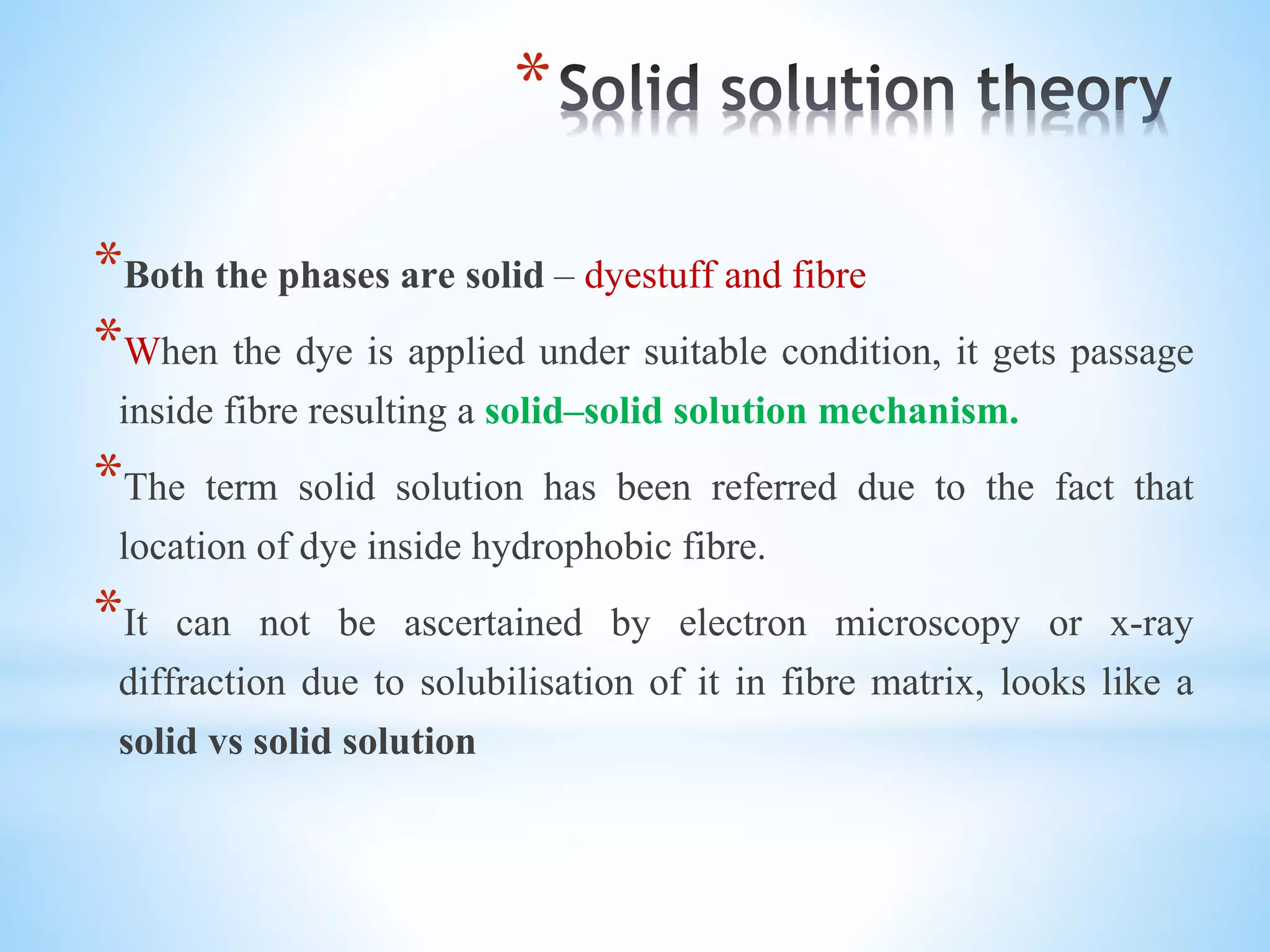 Dye fiber interactions | PPTX