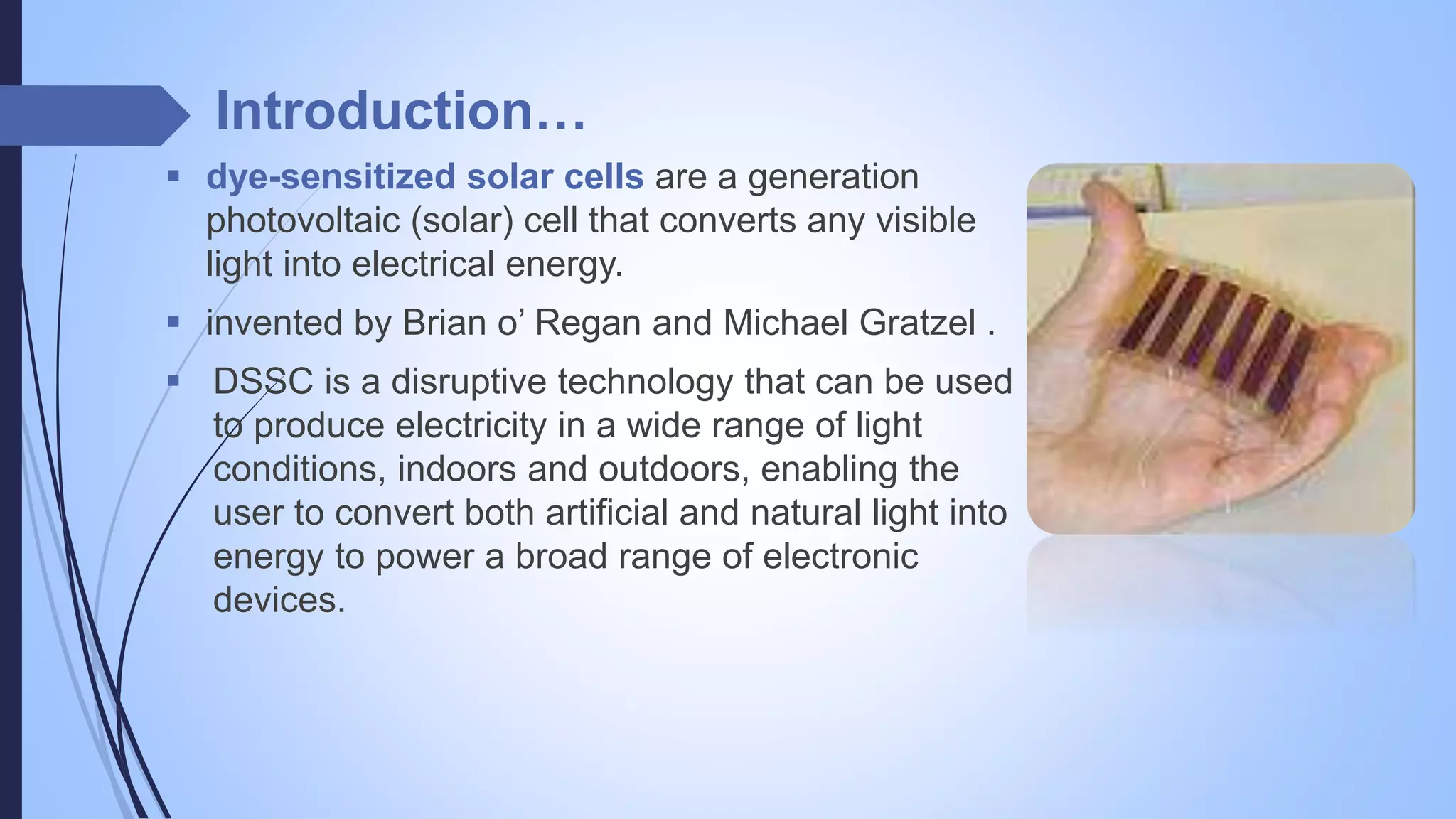 Dye sensitized solar cells | PPTX