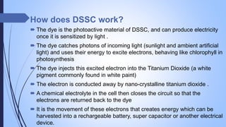 Dye sensitized solar cells | PPTX