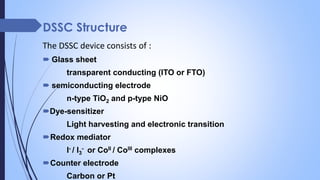 Dye sensitized solar cells | PPTX