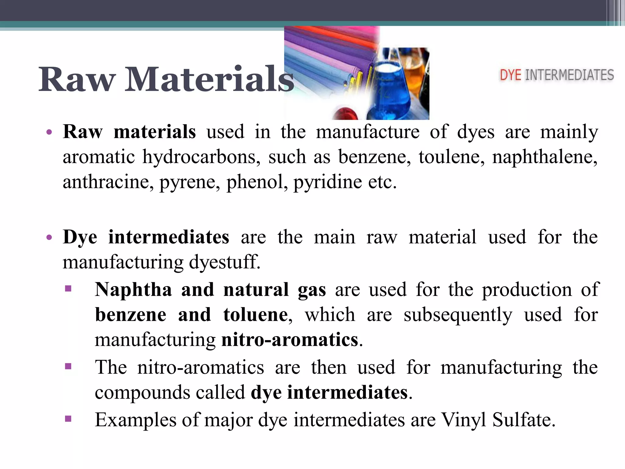 Dye and dye intermediates | PDF