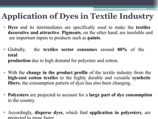 Dye, Dye Intermediates and its effects.pptx
