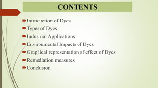 Dye and its impact | PPTX