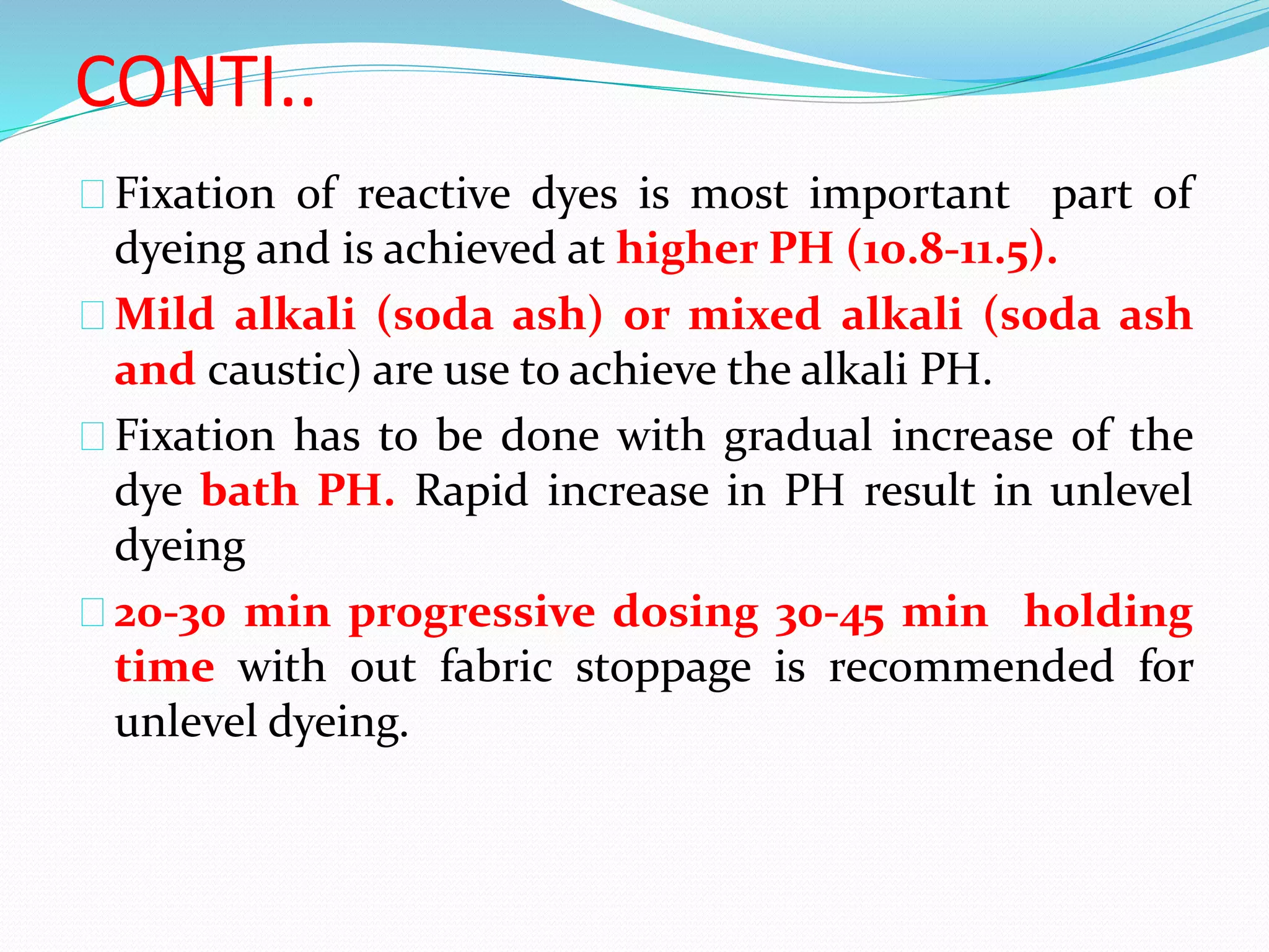 reactive Dyeing of cotton knitted fabrics | PPTX