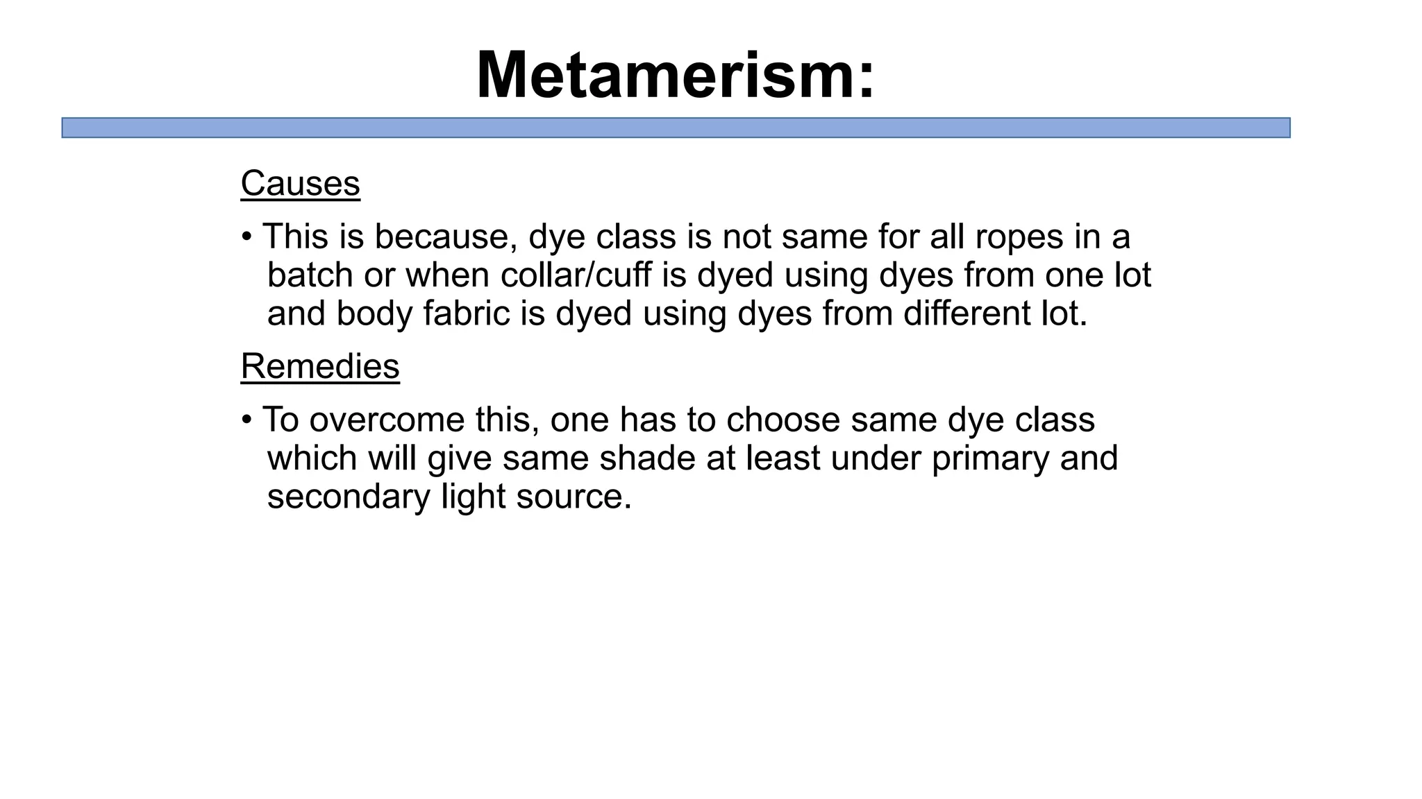 Dyeing fault causes and remedies | PPTX