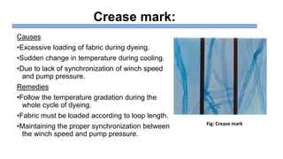 Dyeing fault causes and remedies | PPTX