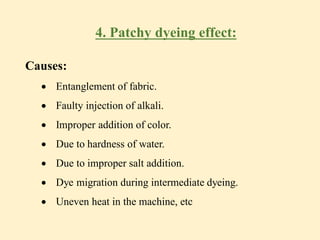 Dyeing Faults & Remedies | PDF
