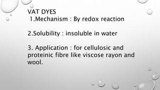 Dyeing in textiles | PPTX
