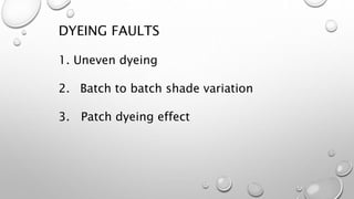 Dyeing in textiles | PPTX