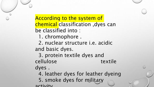 Dyeing in textiles | PPTX