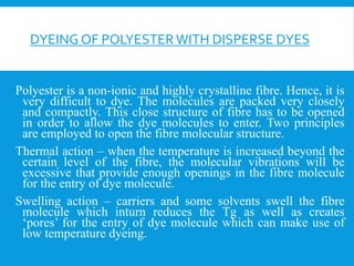 Dyeing Process & its Auxiliaries | PDF