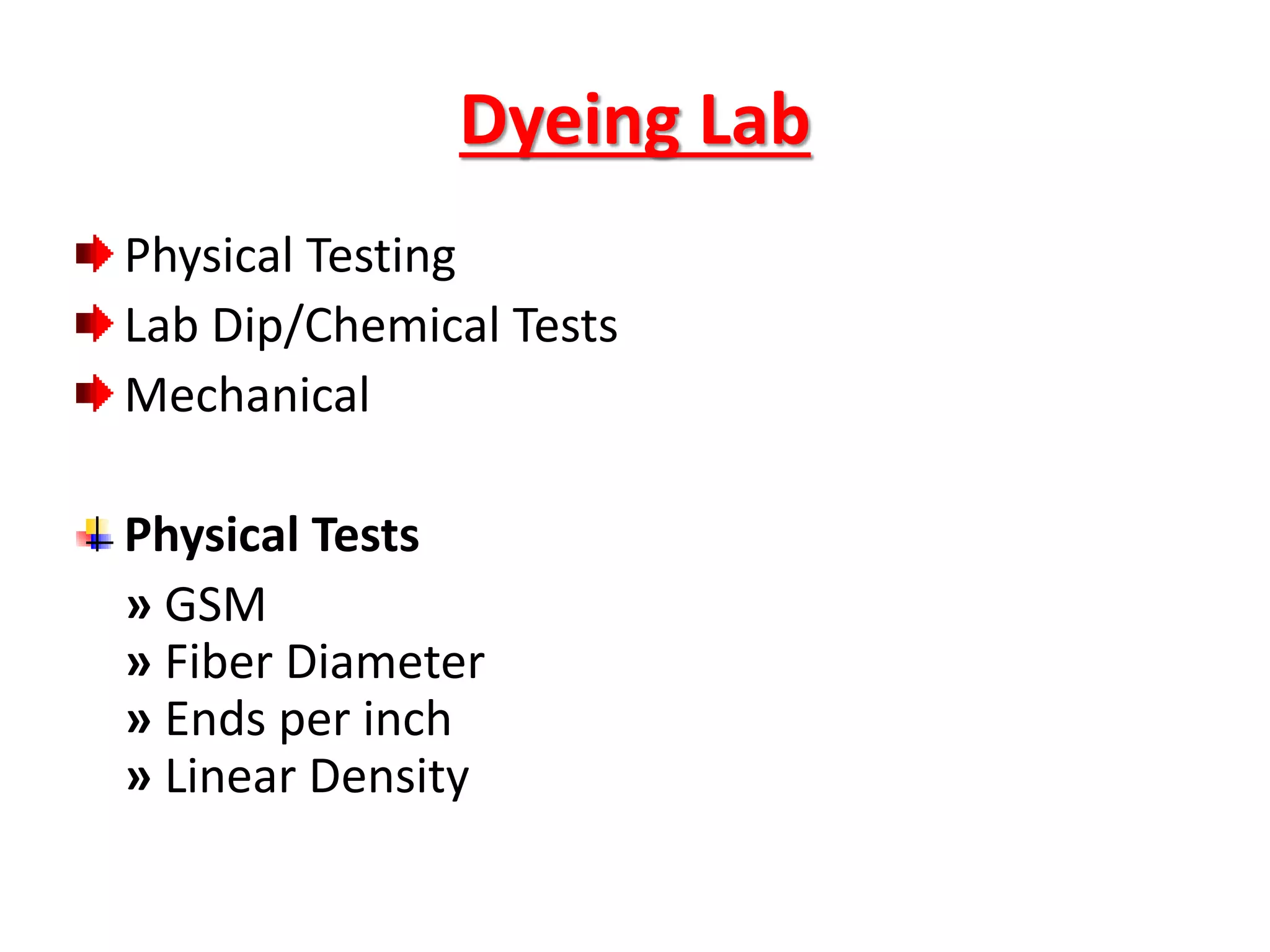 Dyeing lab | PPTX