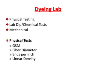 Dyeing lab | PPTX
