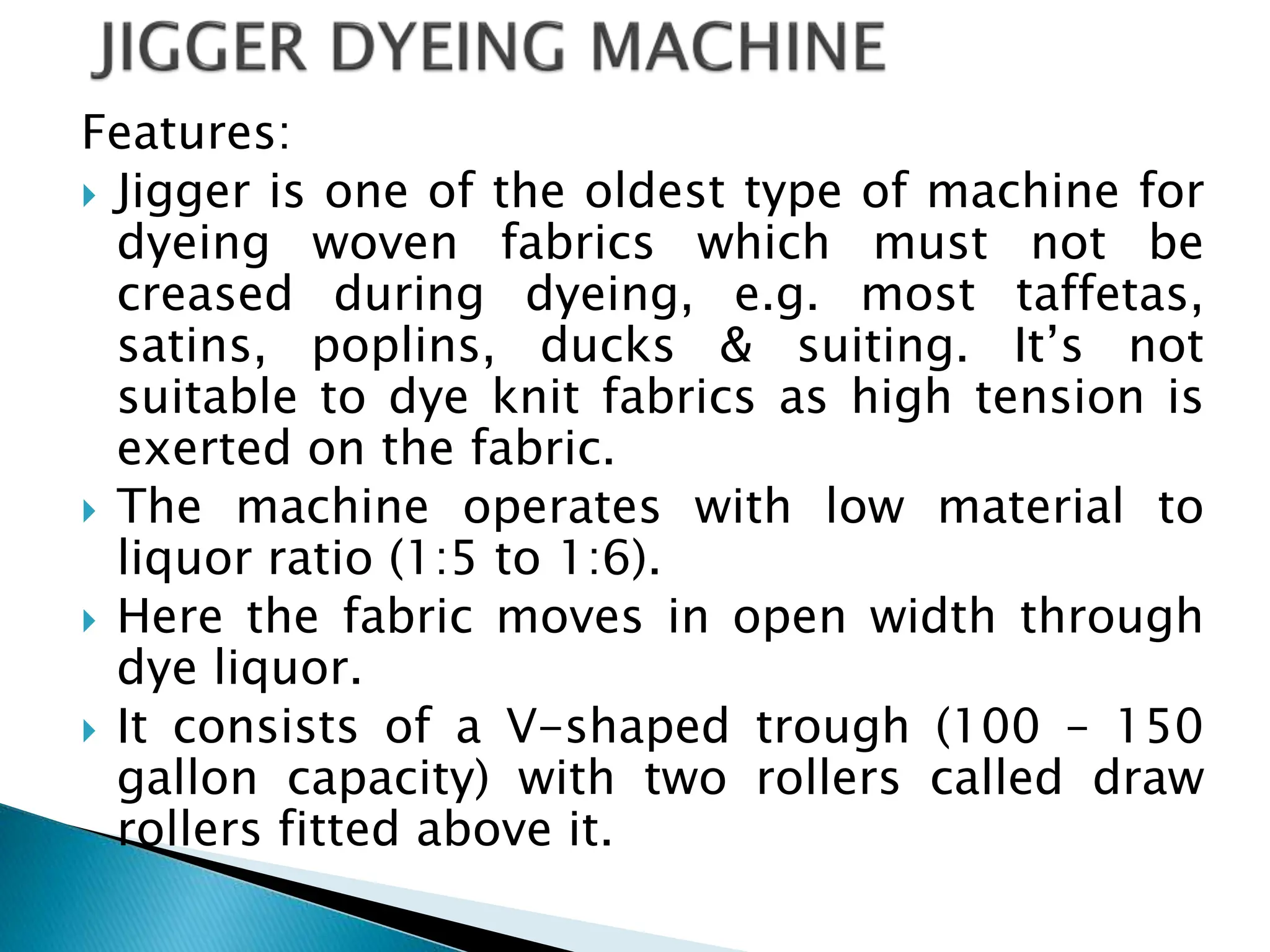 Dyeing Machineries, Textile Wet process engineering dyeing m/c | PPTX