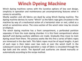 Knit Dyeing Machines | PPTX