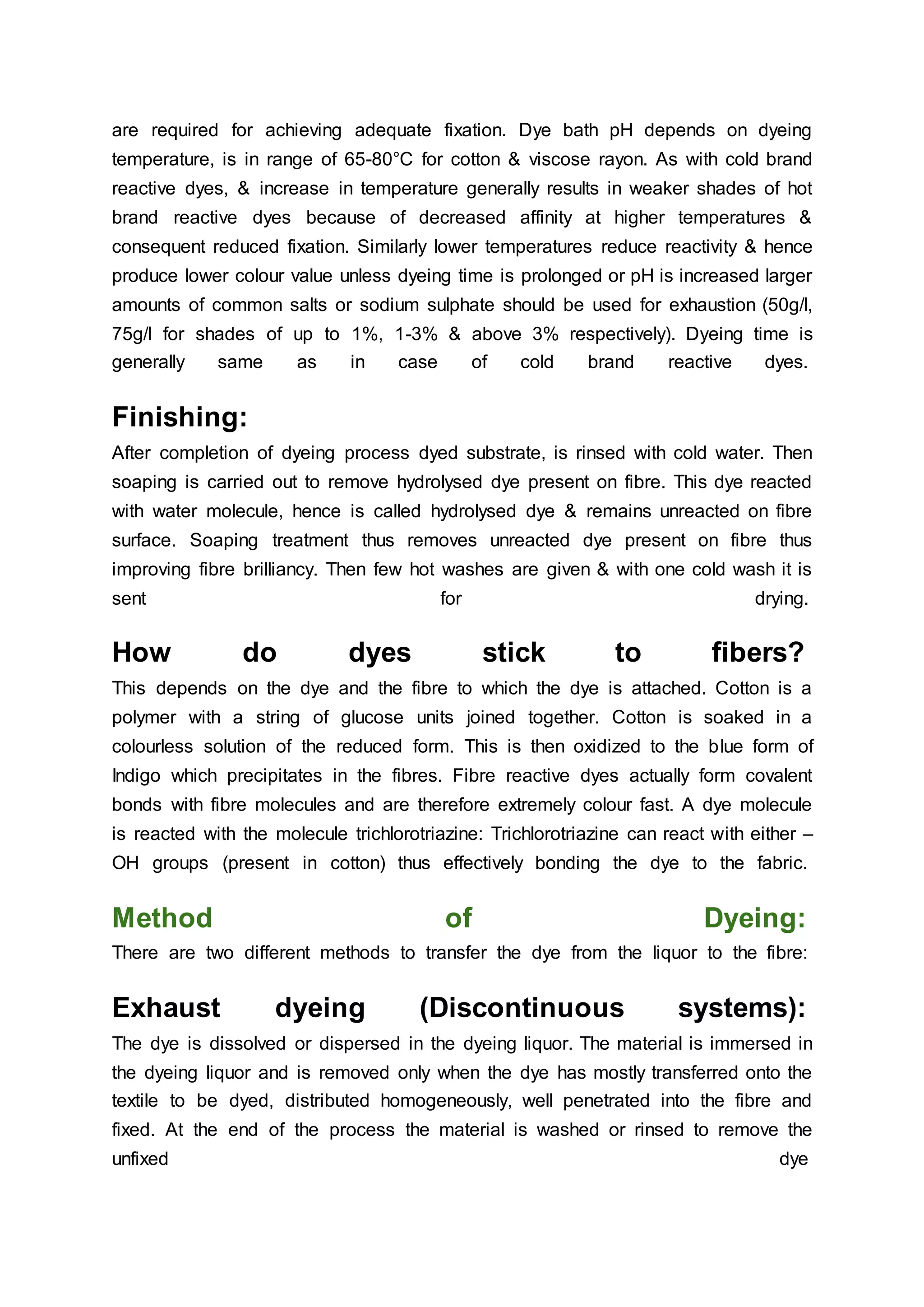 Dyeing methods | PDF
