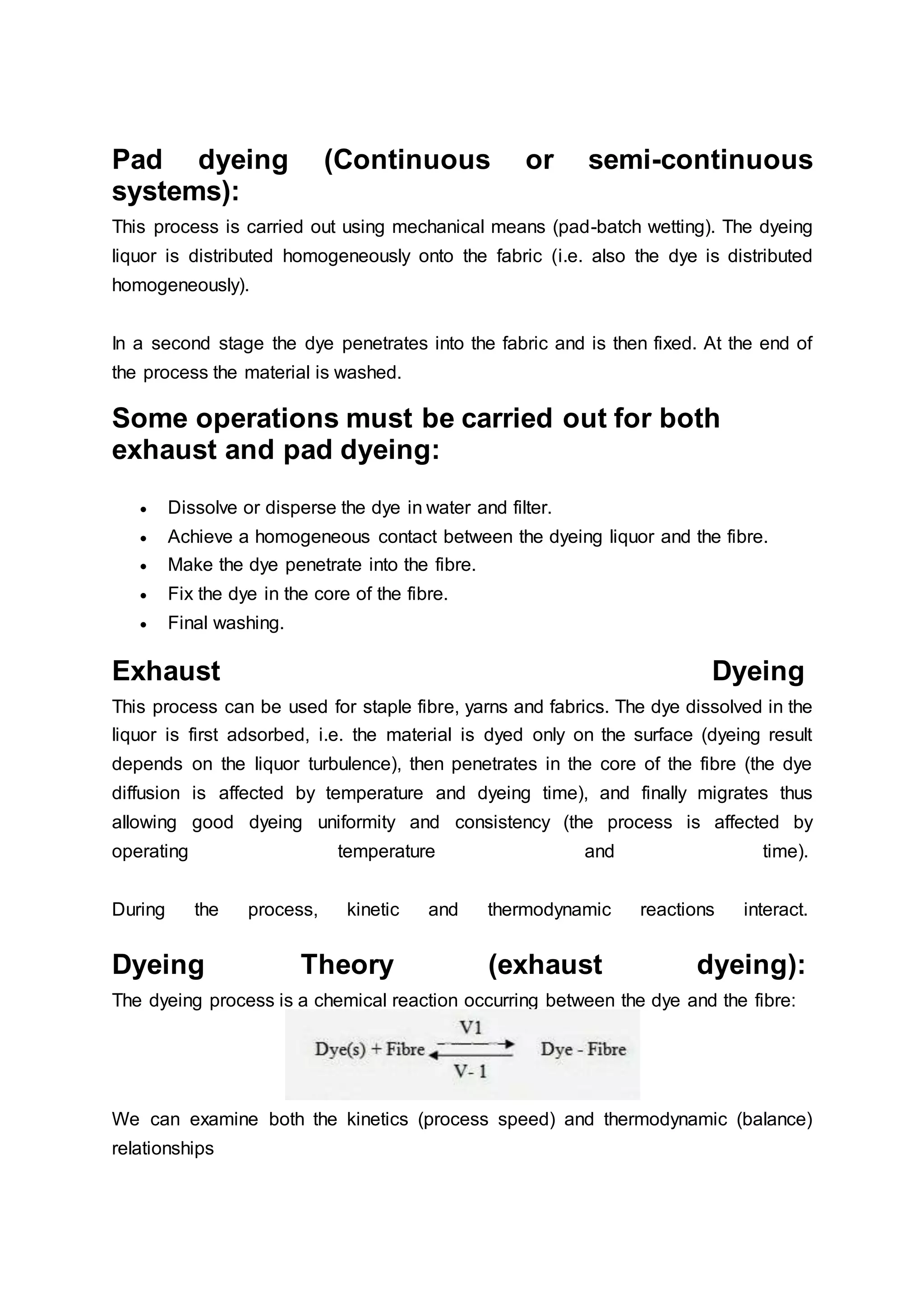 Dyeing methods | DOCX