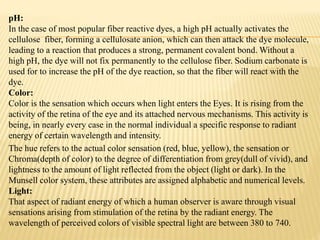 Dyeing of cotton with reactive dye | PPTX