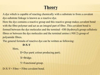 Dyeing of cotton with reactive dye | PPTX
