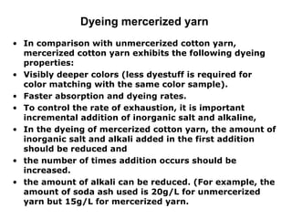 Dyeing of cotton with reactive dyes quality q&a | PPT