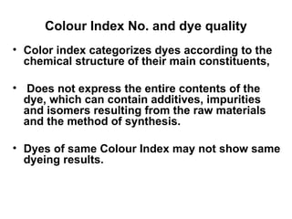 Dyeing of cotton with reactive dyes quality q&a | PPT