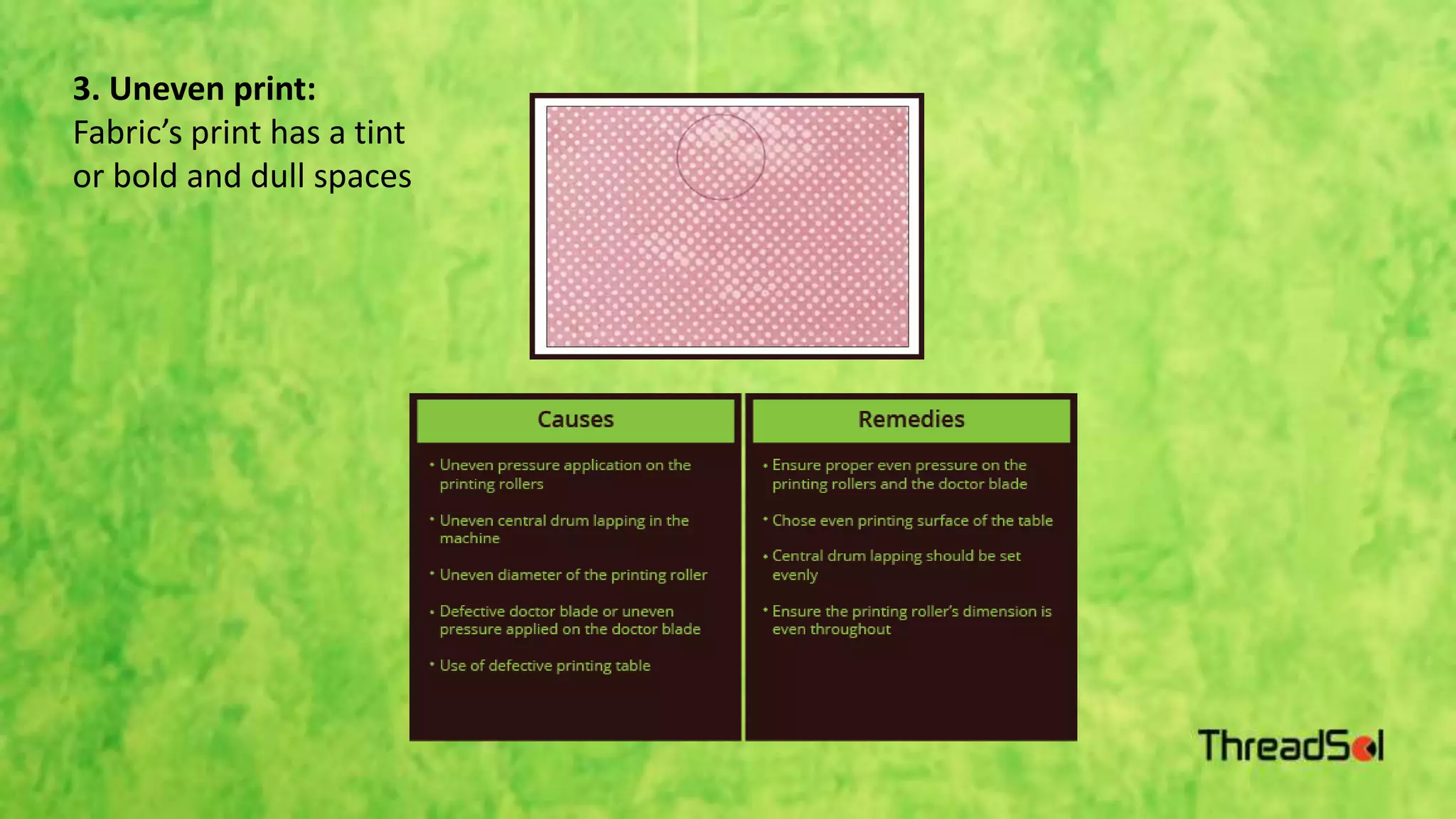 How dyeing & printing defects spoil your garment? | PPTX