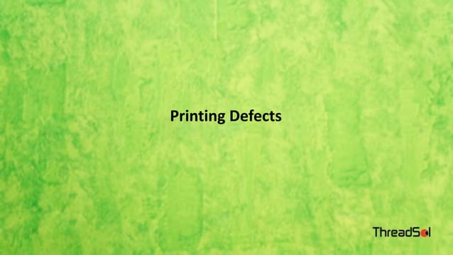 How dyeing & printing defects spoil your garment? | PPT