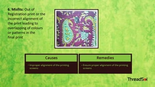 How dyeing & printing defects spoil your garment? | PPTX