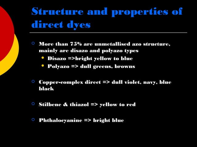 dyeing with direct dyes | PPT