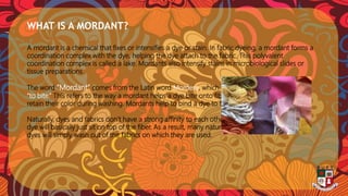 Dyeing With Natural mordant.pptx