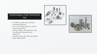 Dye Penetrant Inspection: Unveiling Surface Flaws | PPTX | Makeup and ...