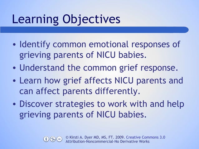 Grief in the NICU: Identifying, Understanding and Helping Grieving ...