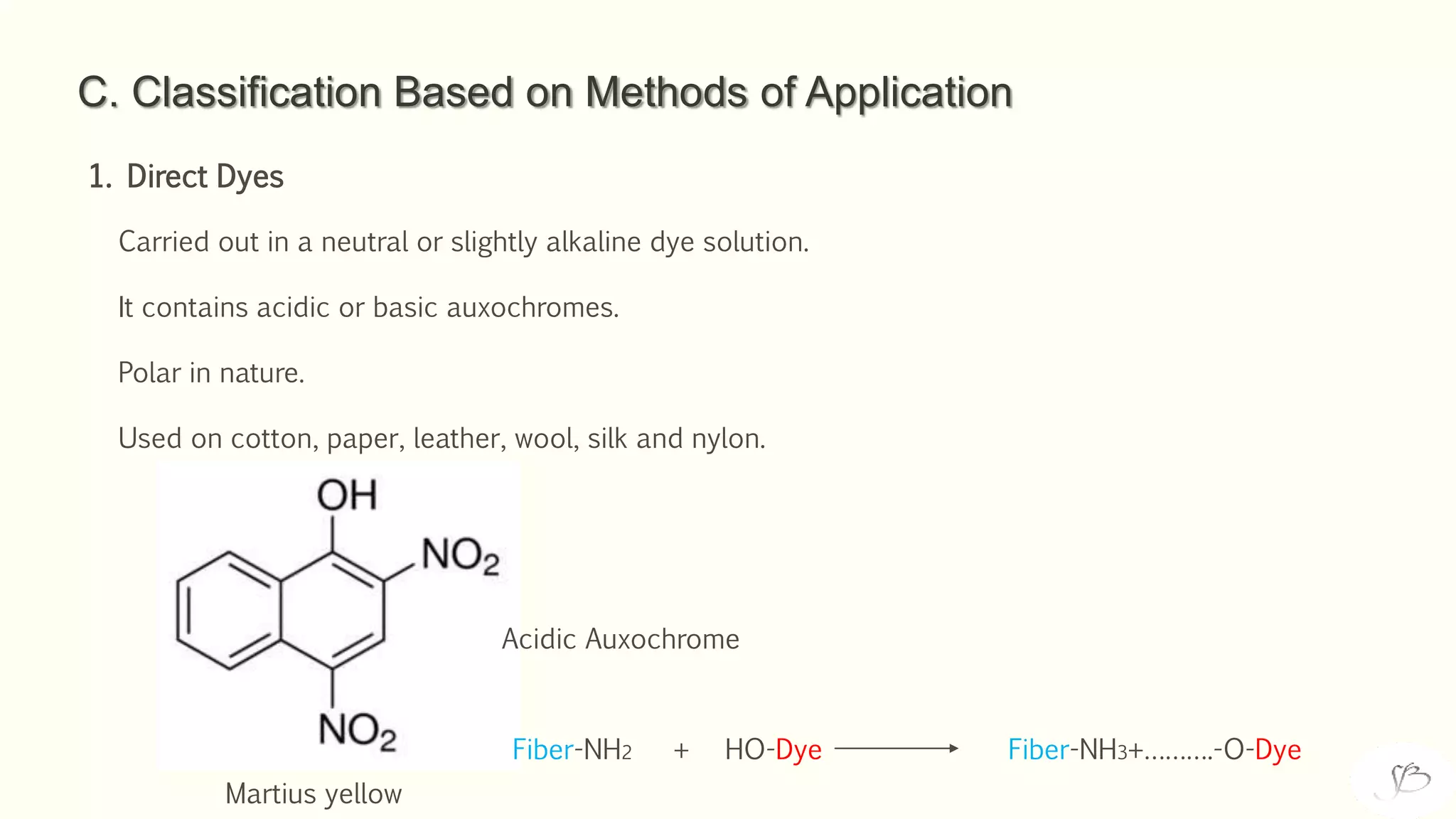Dyes and its Classification | PPTX | Chemistry | Science
