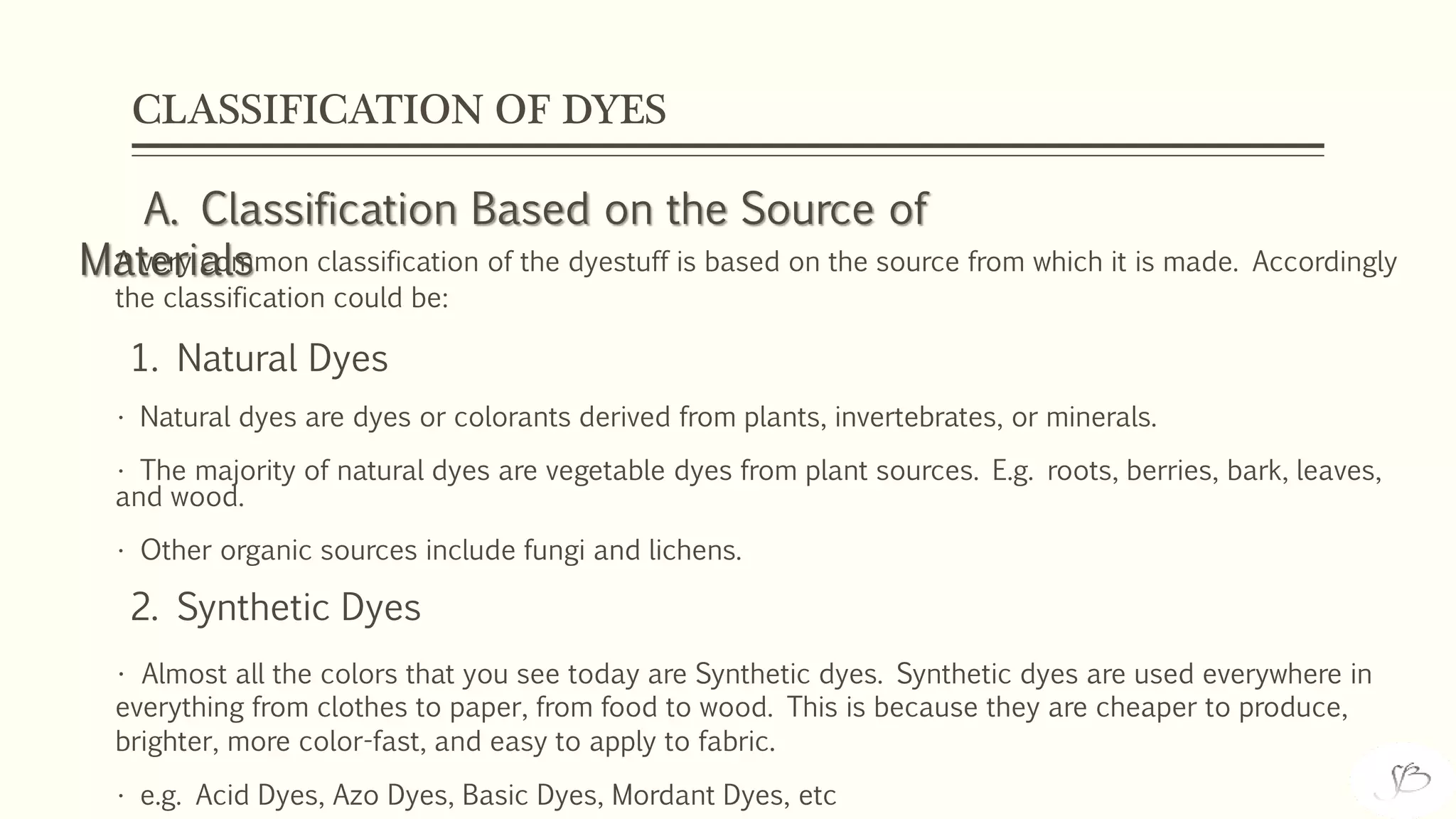 Dyes and its Classification | PPTX