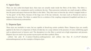 Dyes and its Classification | PPTX