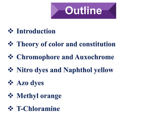 Dyes classification | PPT